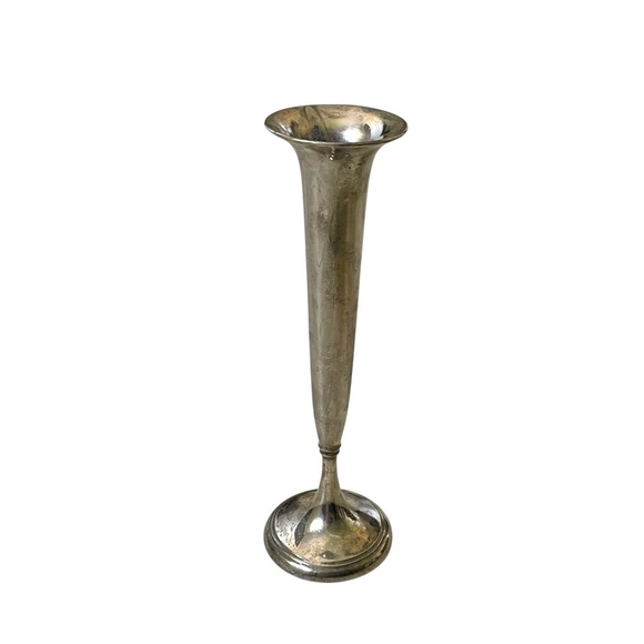 Vintage | Accents | Vintage Silver Plated Single Bud Flute Vase Uniep ...